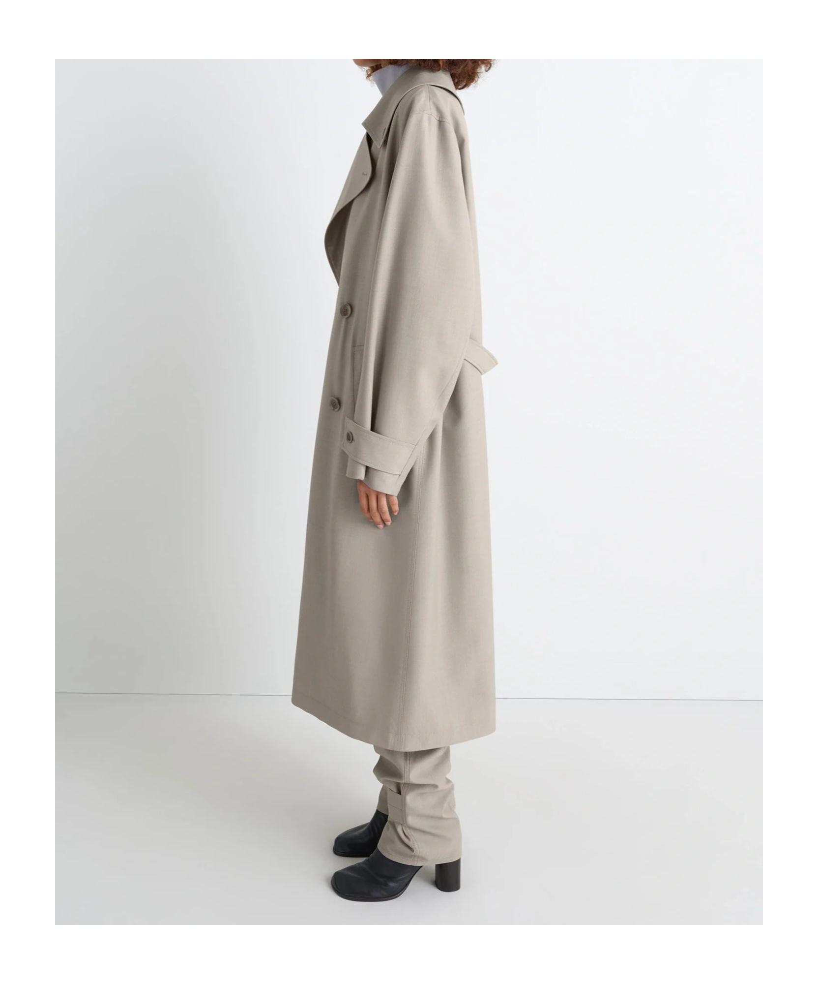 LEMAIRE Lemaire Double-Breasted Belted Trench Coat